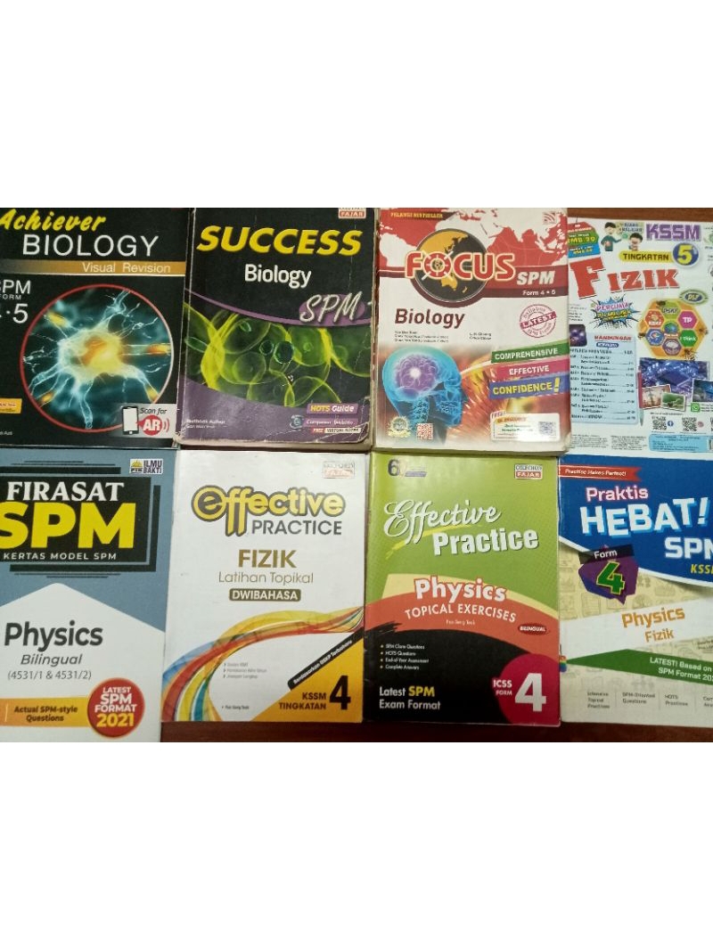 SPM KSSM BIOLOGY CHEMISTRY PHYSICS SECOND HAND BOOKS REFERENCE BOOK AND ...