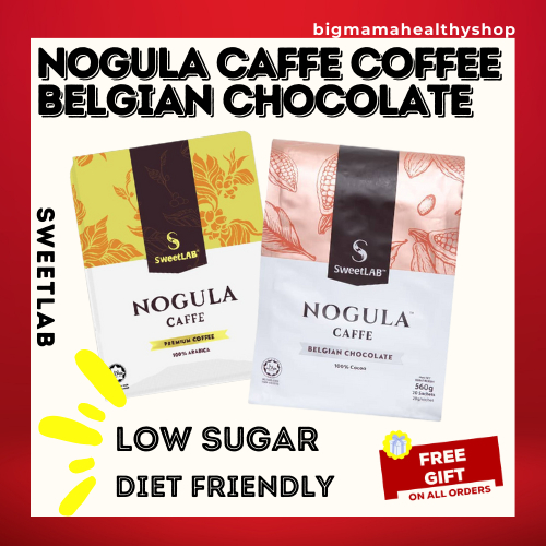SweetLAB Nogula Caffe 100% Arabica 3 in 1 Instant Coffee Kopi Low Sugar ...