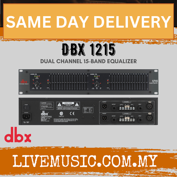 Dbx By Harman 1215 Dual Channel 15-Band Equalizer ( dbx1215 / dbx-1215 ) | Shopee Malaysia