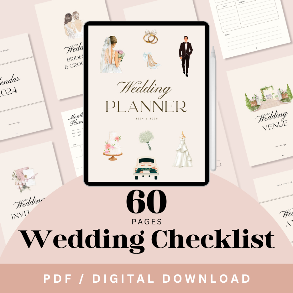 Wedding Planner 2024/2025 PDF, Kahwin checklist, Digital Planner ...