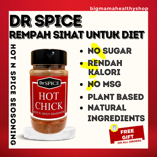 Dr SPICE Hot Chick, Hot N' Spicy Seasoning Spice Keto Atkin Diet Food ...