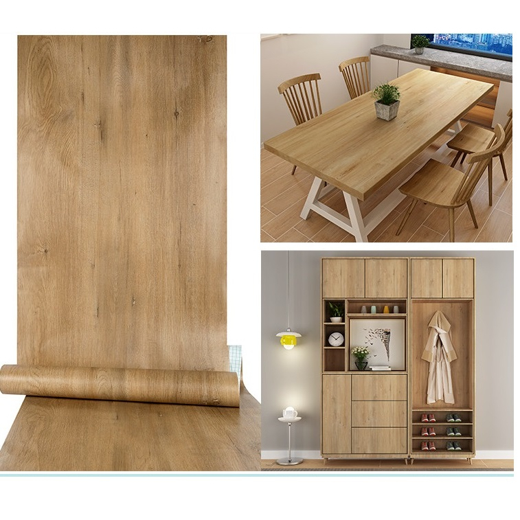 [Wallpaper🔥] Wood Design Sticker Table Top Kitchen Cabinet PVC ...