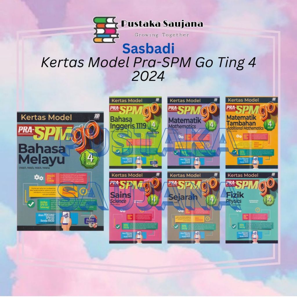 [Saujana] SASBADI Kertas Model Go Pra-SPM 2024 Tingkatan 4 | Shopee Malaysia
