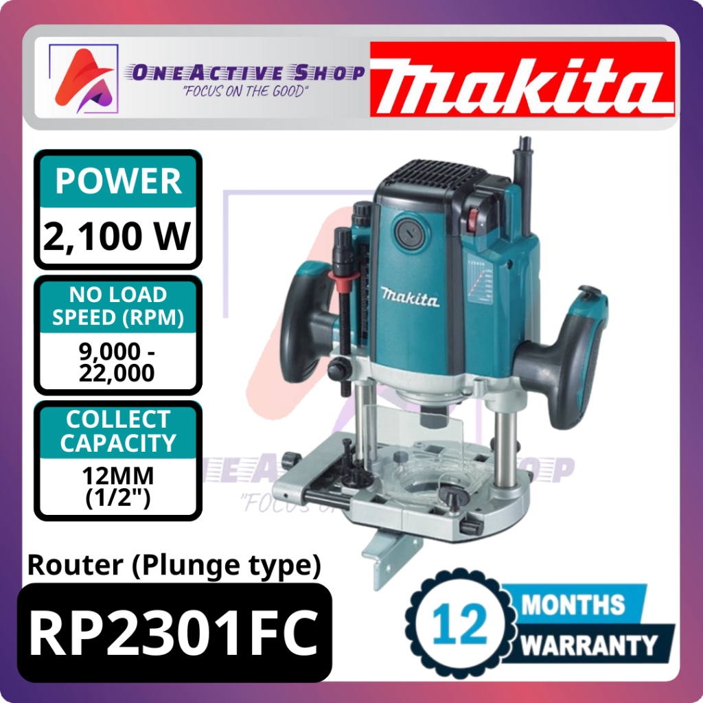 MAKITA RP2301FC ROUTER 12MM (1/2" ) | PLUNGE TYPE | Shopee Malaysia