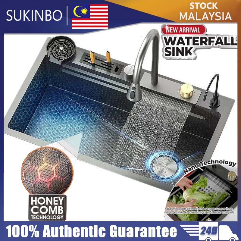 NANO Sink 304 StainlessSteel Flying Rain Waterfall Multifunction ...