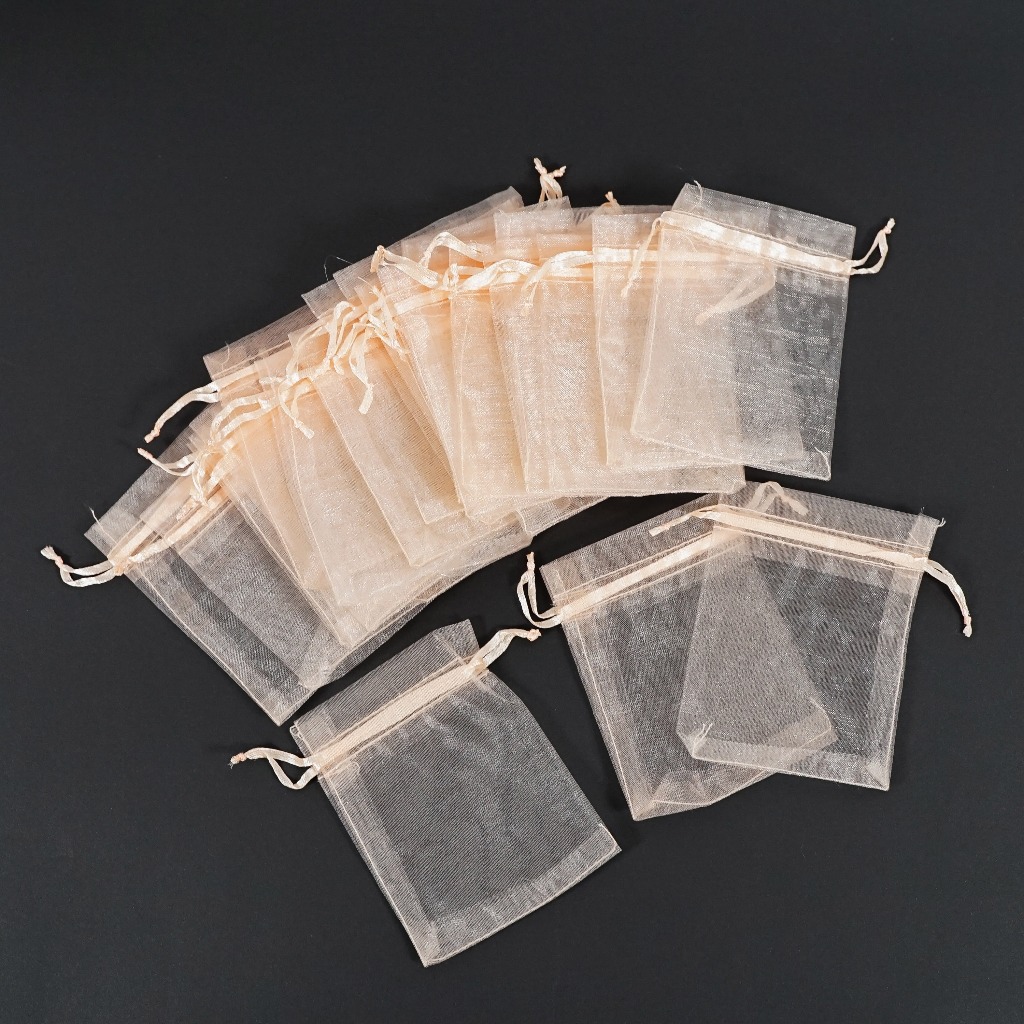 100pcs Organza Bag 9*12cm Candy Bag Uncang Beg Gula-Gula Small Doorgift ...