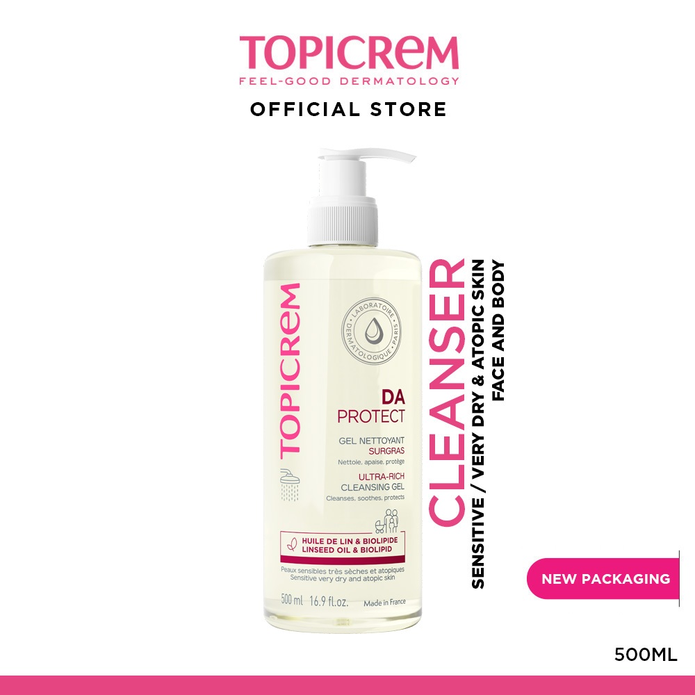 TOPICREM DA Protect Ultra Rich Cleansing Gel 500ml | Shopee Malaysia