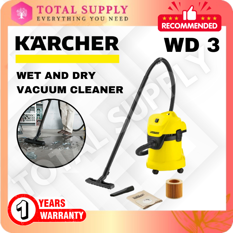 KARCHER WD3 WET DRY VACUUM CLEANER | 17L | 1000W | Shopee Malaysia