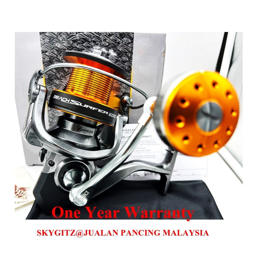 SEAHAWK BEACH SURFER BS 6000 REEL MESIN PANCING SPINNING SURF REEL ...