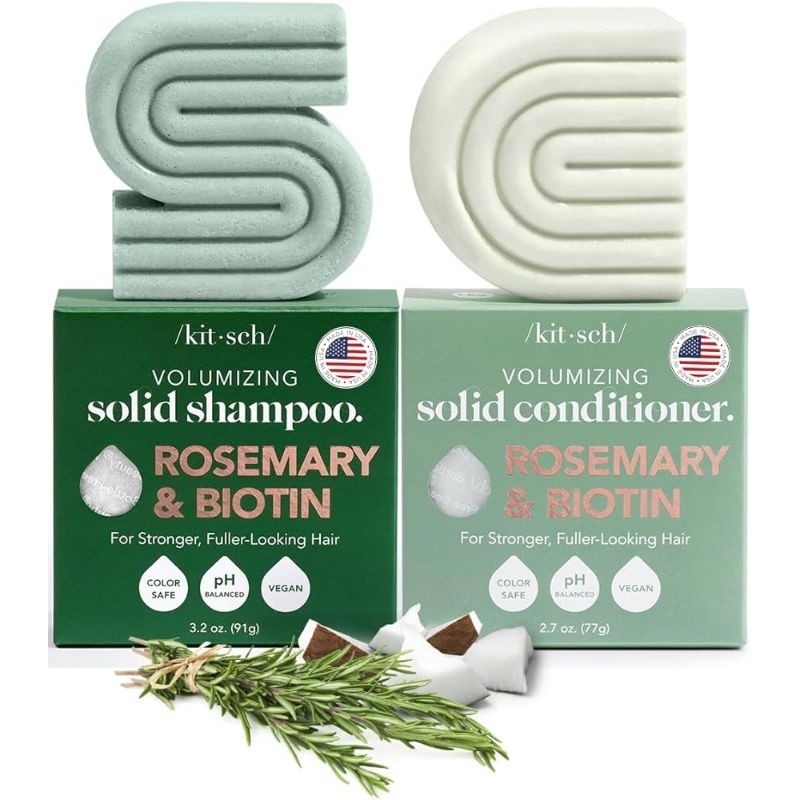 Ready Stock: Kitsch Rosemary & Biotin Volumizing Solid Shampoo Bar / Conditioner Bar | Shopee ...