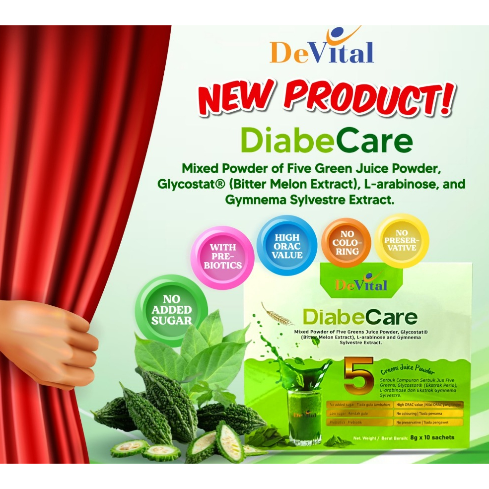 DEVITAL DIABECARE 10 SACHET X 8G EXP : 02/04/2026 | Shopee Malaysia