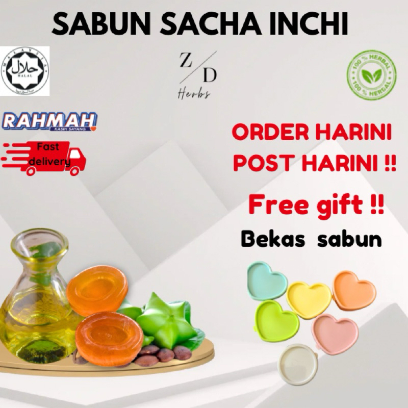 Organic Sabun sacha inchi [FREE GIFT BEKAS SABUN +FAST POSTAGE ...