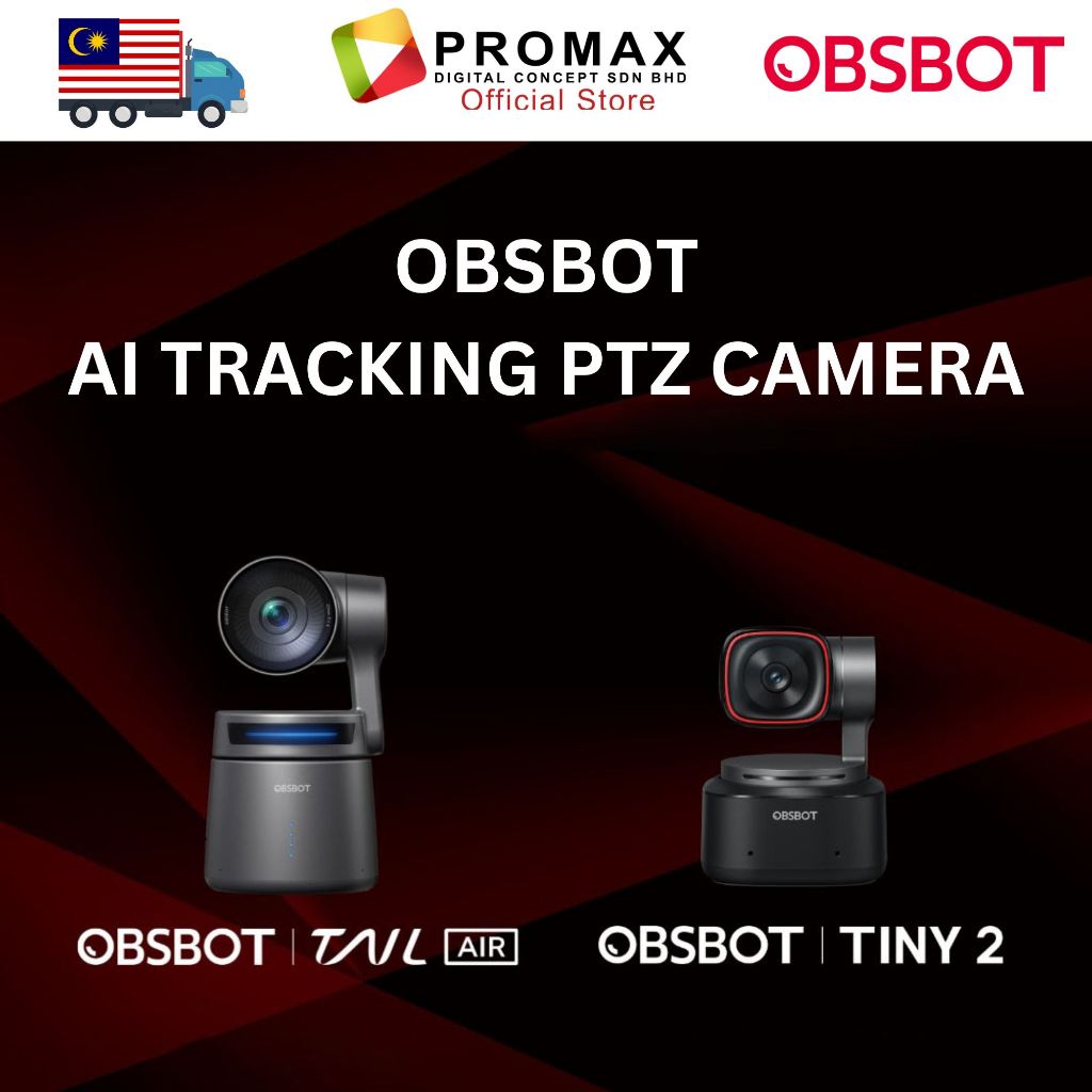 OBSBOT AI Tracking PTZ Camera with Gesture Controls | Shopee Malaysia