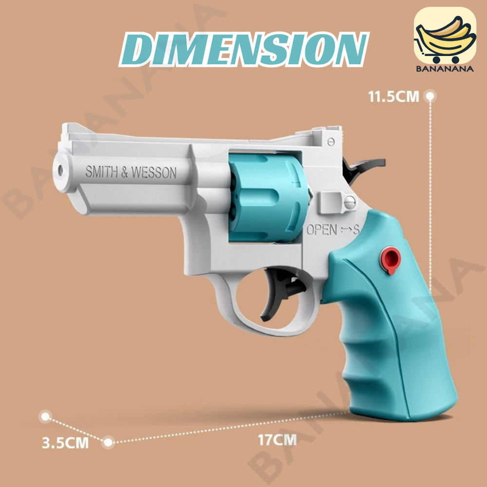 Revolver Water Gun Adult & Kid Long Range Shooting Swimming Pool Party ...