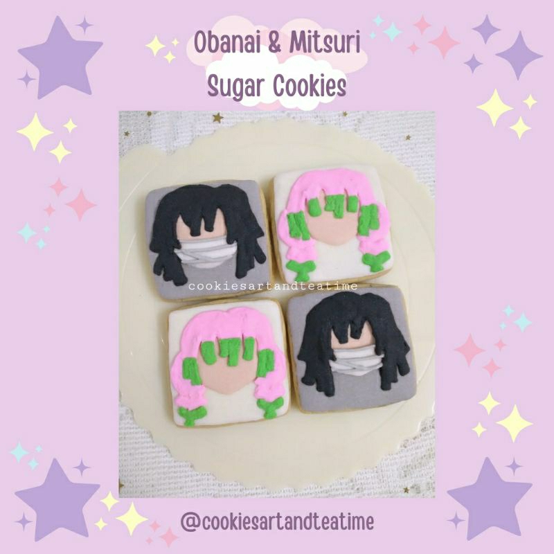 Anime Cookies Mitsuri & Obanai Sugar Cookies | Shopee Malaysia