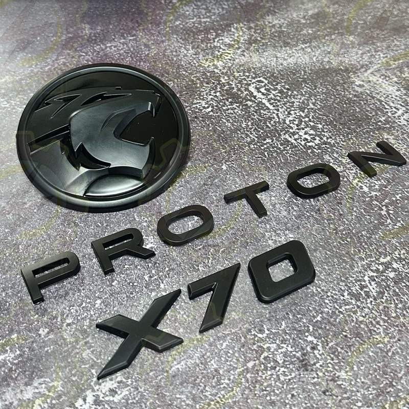 🎉SET FOR 3 ITEM🎉 PROTON X70 MATTBLACK SERIES SET EMBLEM / BADGE / LOGO ...