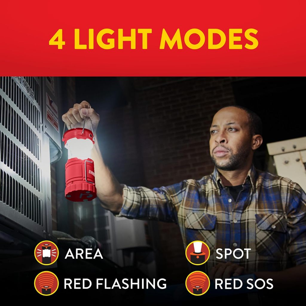 Official Eveready Model Collapsible LED Lanterns, 350 Lumens ...