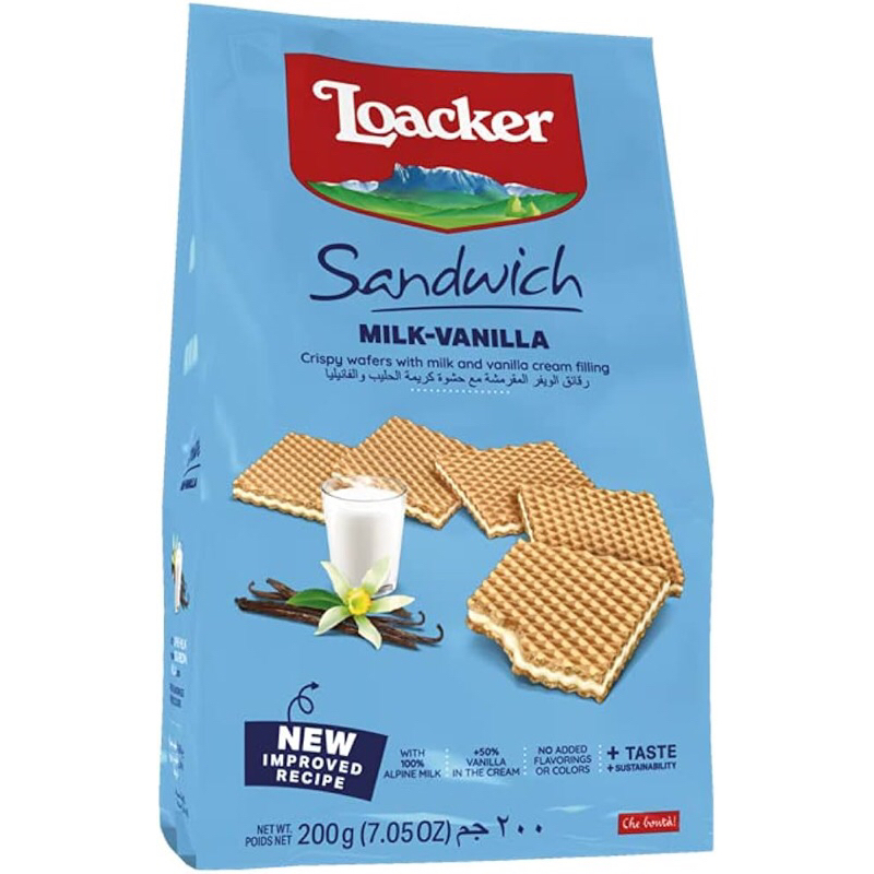 Loacker sandwich milk - vanilla 200g | Shopee Malaysia