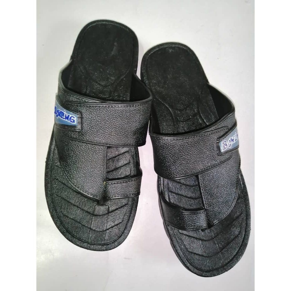 Bowling 3757 Men Rubber Slipper | Selipar Getah Lelaki (PVC) | Shopee ...