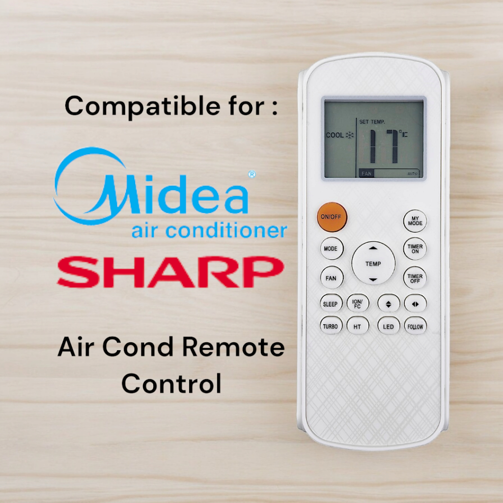 Compatible For Midea RG-57K6 Sharp Air Conditioner Remote Control ...