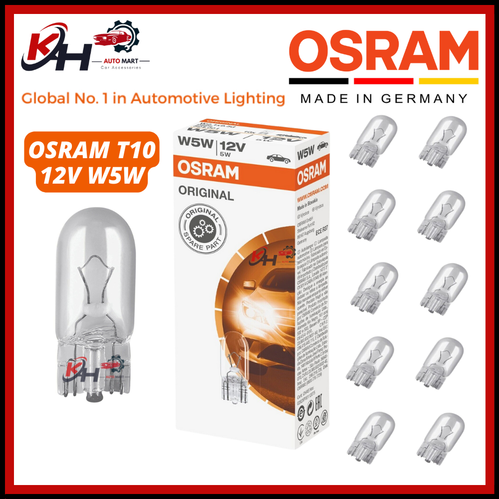 100% Original 💎 Osram 💎 12V T10 W5W 4090 Halogen Bulb Meter Signal ...