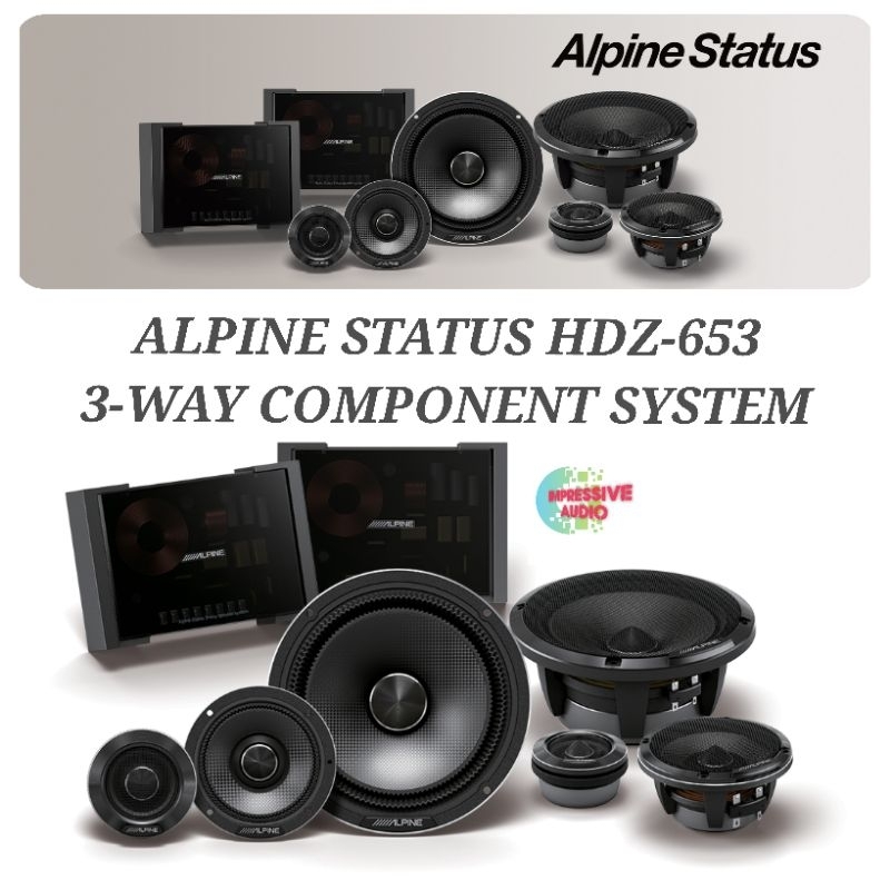 Alpine HDZ-653 Status Series 6-1/2" 3-way component system | Shopee Malaysia