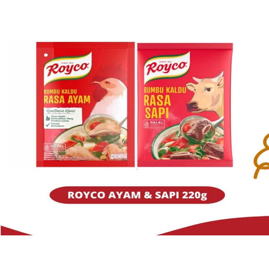 Royco Rasa Ayam/Rasa Sapi lembu 220gm | Shopee Malaysia