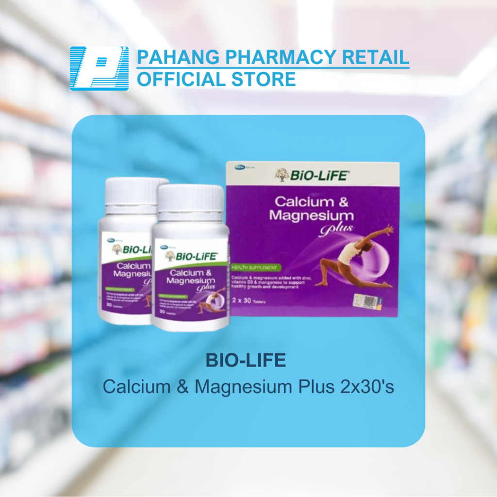BIO-LIFE Calcium & Magnesium Plus 30's / 2x30's | Shopee Malaysia