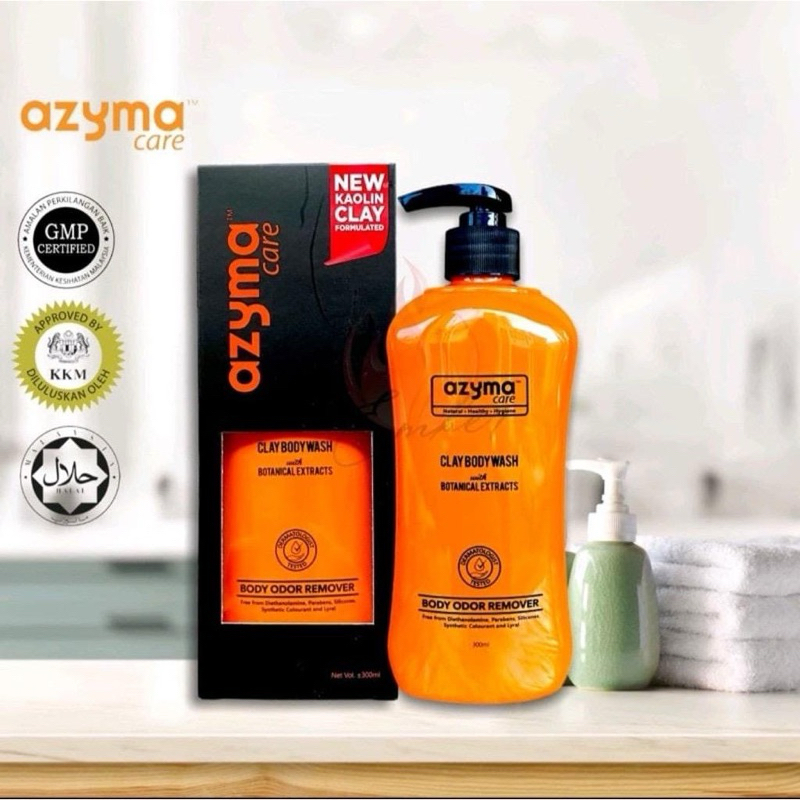 [100% ORIGINAL] AZYMA CARE CLAY BODY WASH DAN SHAMPOO | Shopee Malaysia