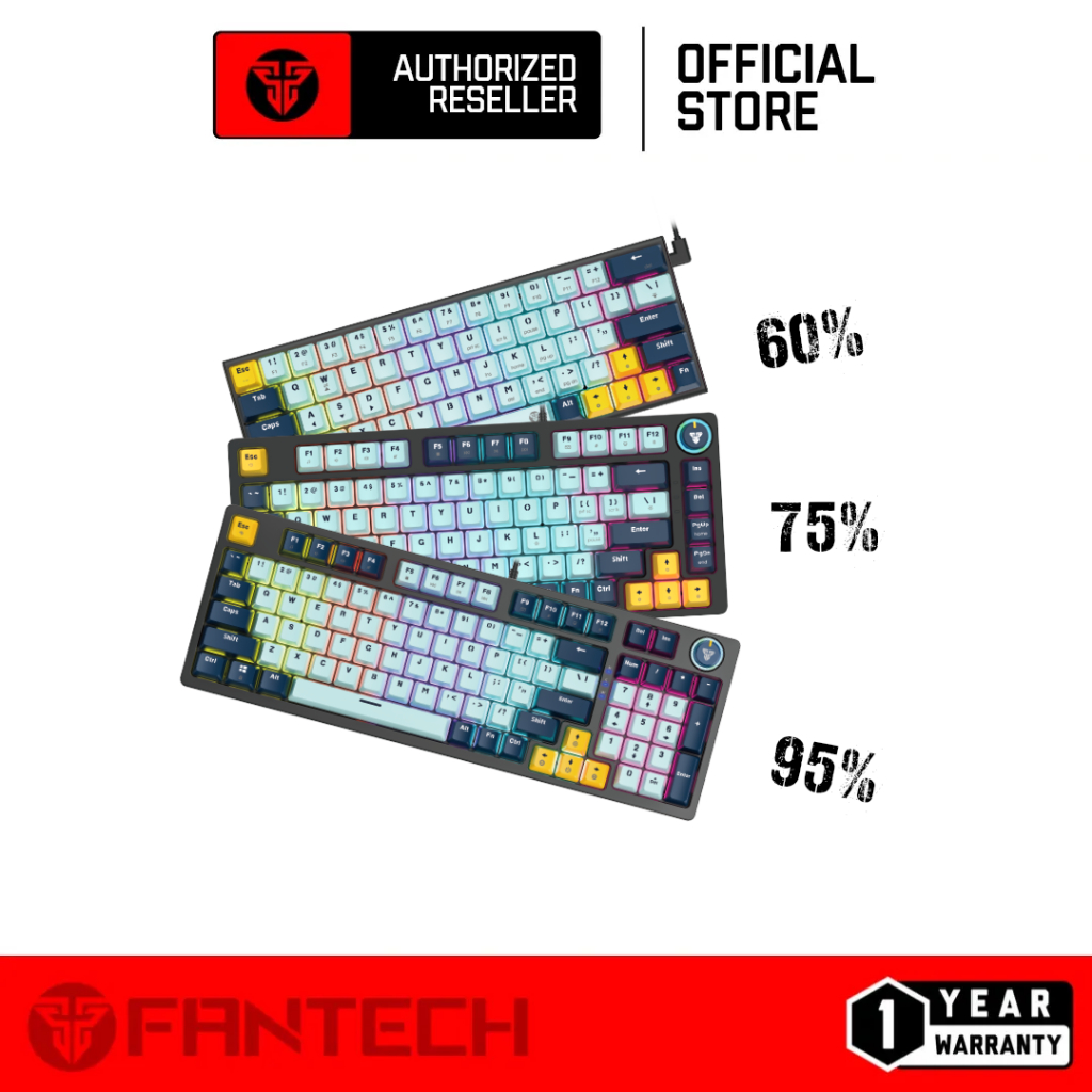 Fantech ATOM 63/81/96 MIZU EDITION Wired Mechanical Keyboard Hotswappable Keycaps | Shopee Malaysia