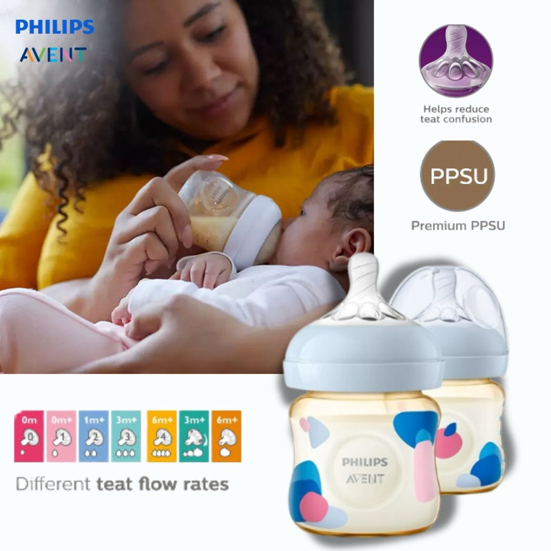 Philips Avent Natural PPSU Baby Bottle you 4oz/120ml Twin Pack | Shopee Malaysia