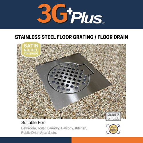 Stainless Steel 304 6" X 6" / 4" X 4" Bathroom Floor Grating / Floor ...