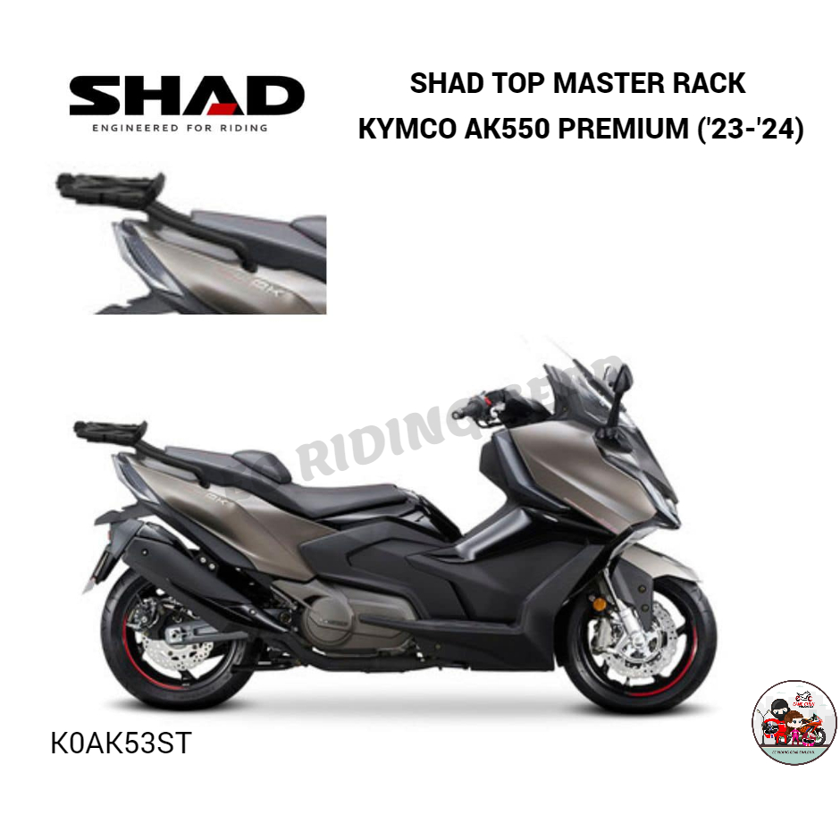 SHAD TOP MASTER RACK KYMCO AK550 PREMIUM ('23-'24) K0AK53ST / 3P SIDE ...