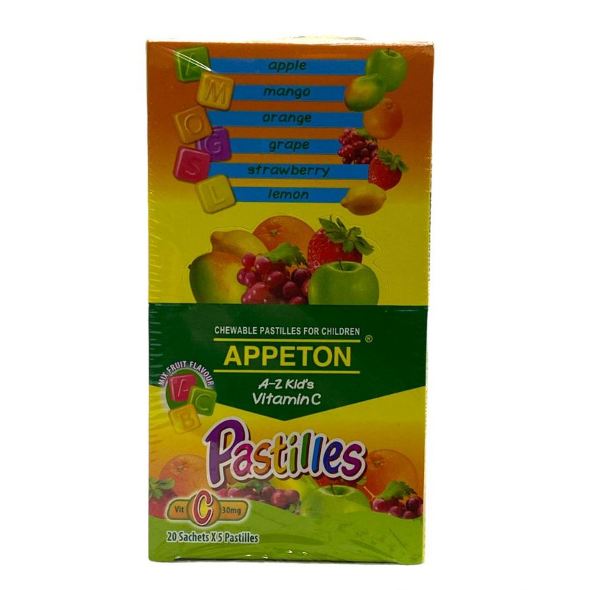 Appeton A-Z Kid's Vitamin C Pastilles 5 X 20 Sachets | Shopee Malaysia