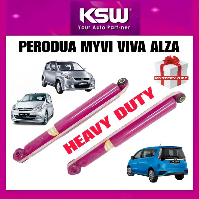 Perodua Myvi Alza Viva KSW Rear Absorber Heavy Duty Twin Valve ...