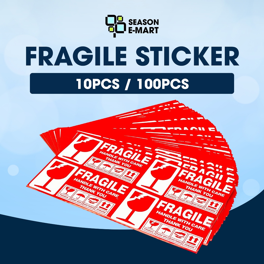 Fragile Sticker Label Handle With Care Mudah Pecah Warning Label ACEVE ...