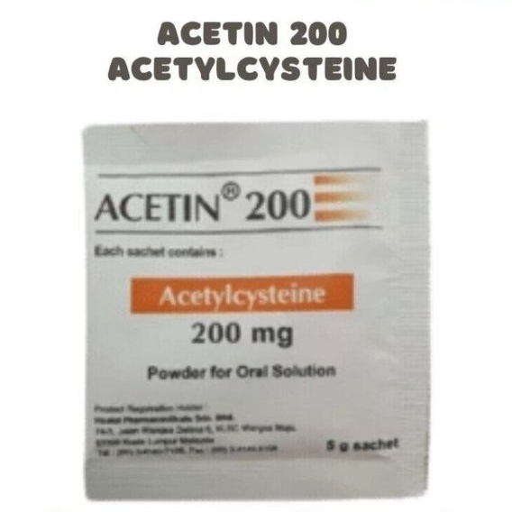 Acetin Acetylcysteine Sachets 200mg (50sac) | Shopee Malaysia