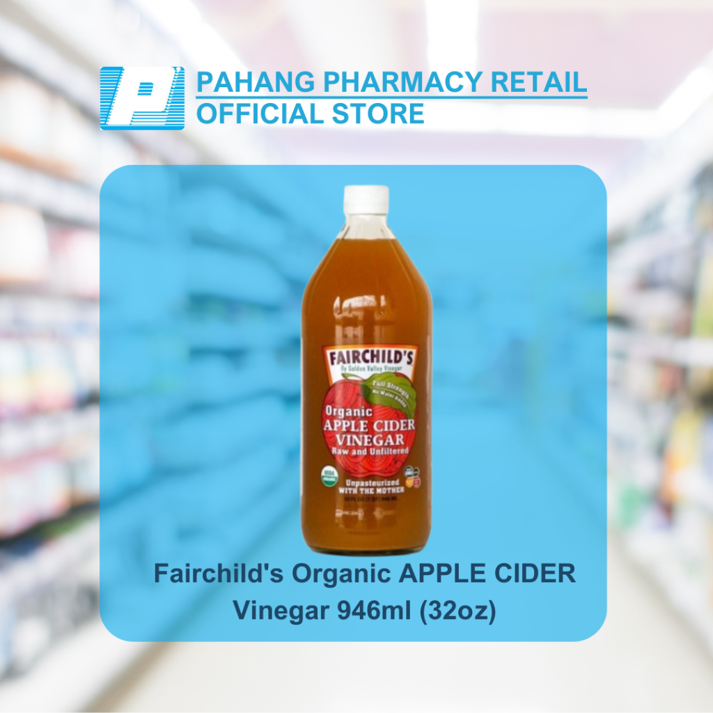 FAIRCHILD'S Organic APPLE CIDER Vinegar 946ml {32oz} | Shopee Malaysia
