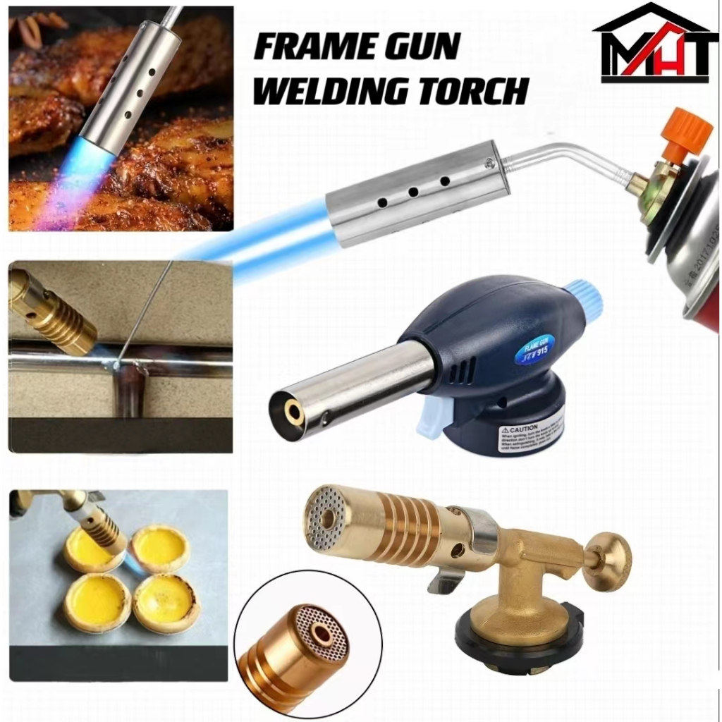 Camping Gas Torch Flame Gun Butane Gas Welding Fire Maker / Welding ...