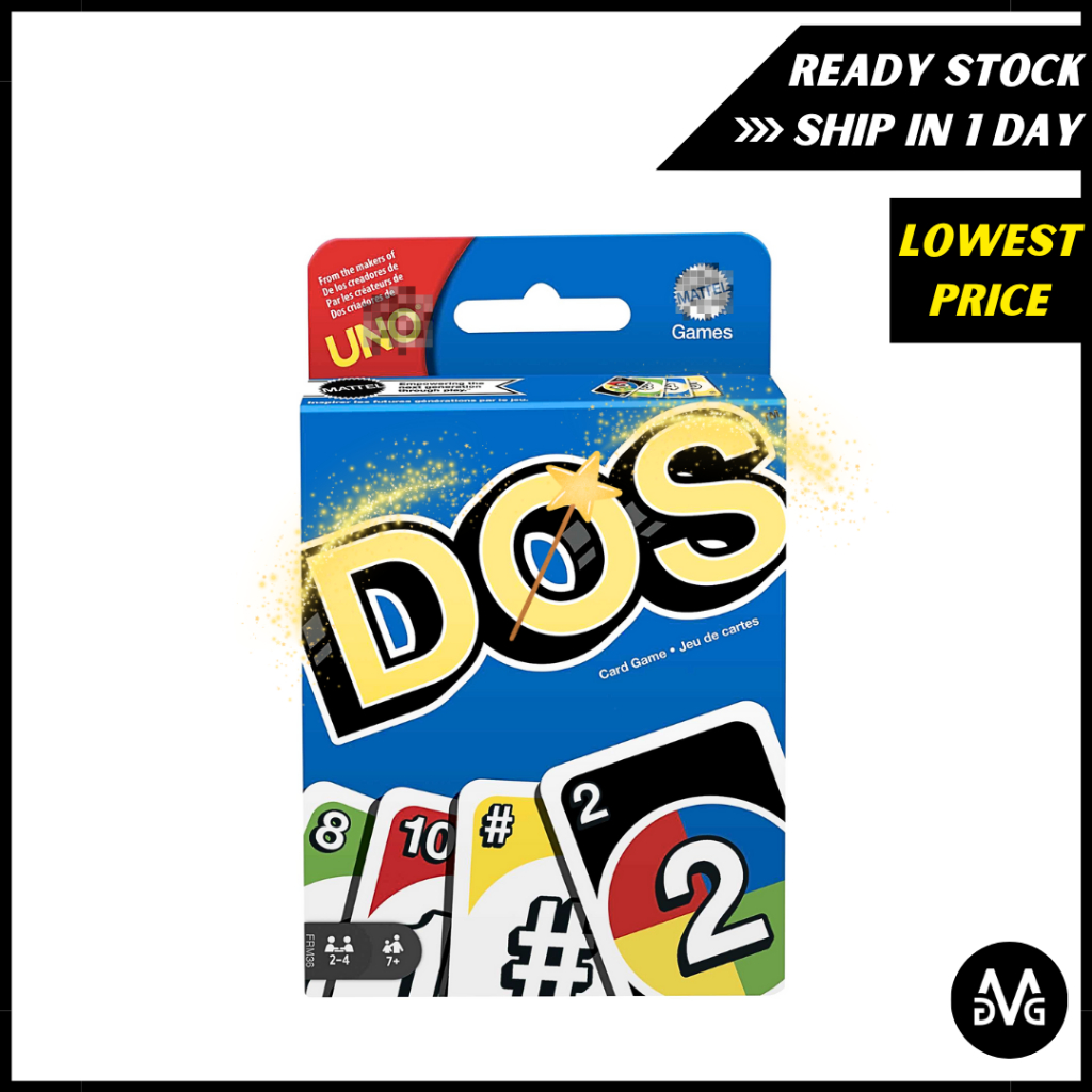 Uno DOS Card Game Board Game Flip Wild Dare No Mercy Monopoly Cluedo ...