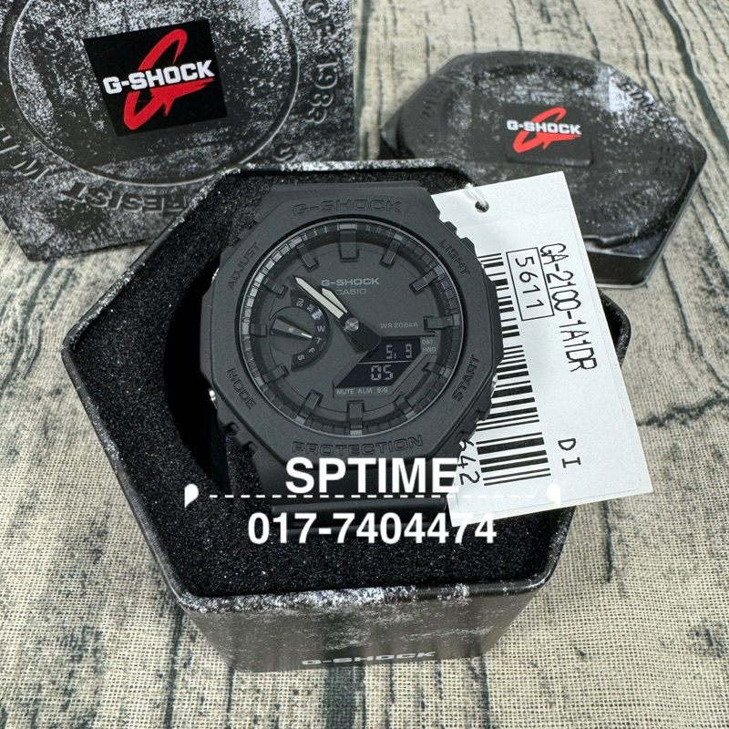 CASIO G-SHOCK MADE IN CHINA TMJ FULL BLACK GA-2100-1A1DR CHINA / GA-2100-1A1 / GA-2100 MEN ...