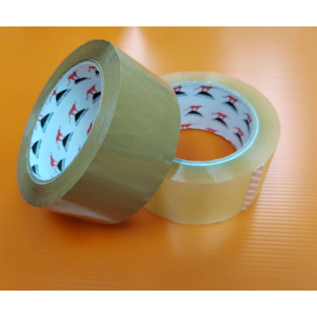 OPP TAPE/PACKING TAPE 48MM X 80M CLEAR/BROWN X 1'S | Shopee Malaysia