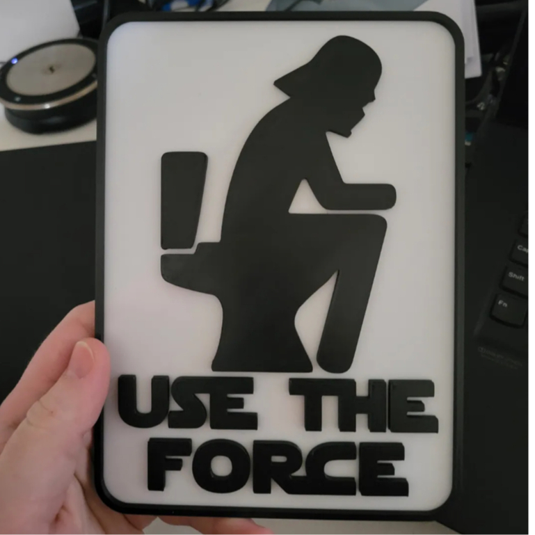 Use The Force Toilet Sign | Shopee Malaysia
