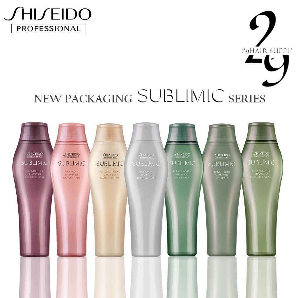 Shiseido SMC (Sublimic) Shampoo 250ml (Fuente Forte, Adenovital, Luminoforce, Aqua Intensive ...
