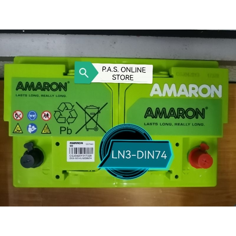 LN3-DIN74 AMARON GO MAINTENANCE FREE BATTERY | Shopee Malaysia