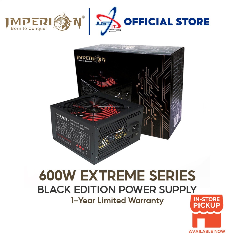 IMPERION 600W EXTREME SERIES POWER SUPPLY BLACK EDITION | Shopee Malaysia