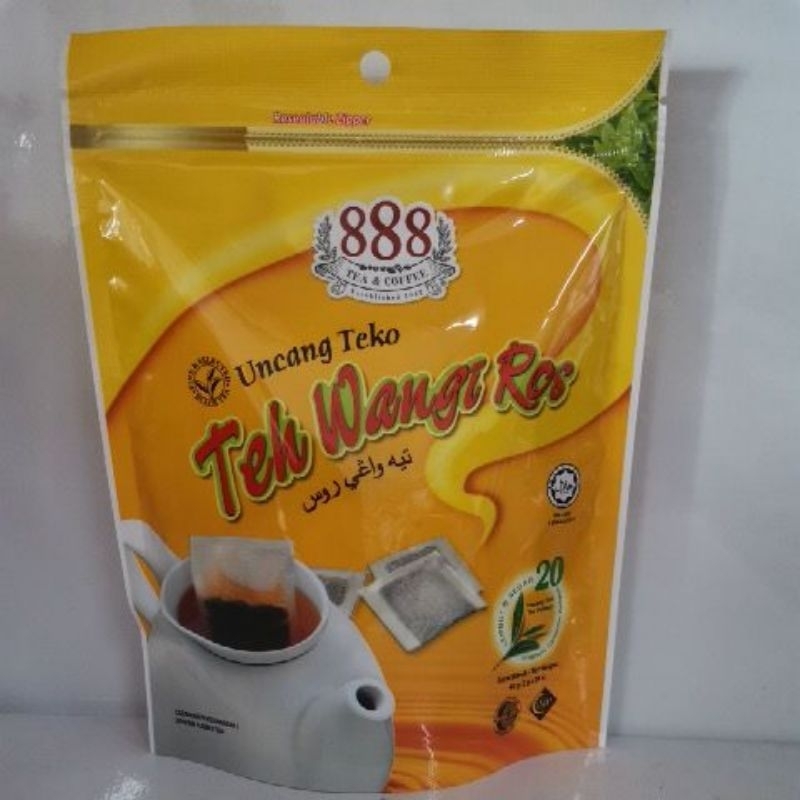 888 Uncang Teko Teh Wangi Ros 40g(2g x 20's) | Shopee Malaysia