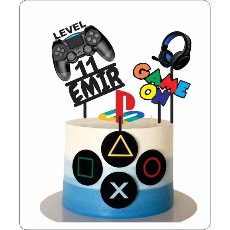 PS cake topper play station stick topper 2d | Shopee Malaysia
