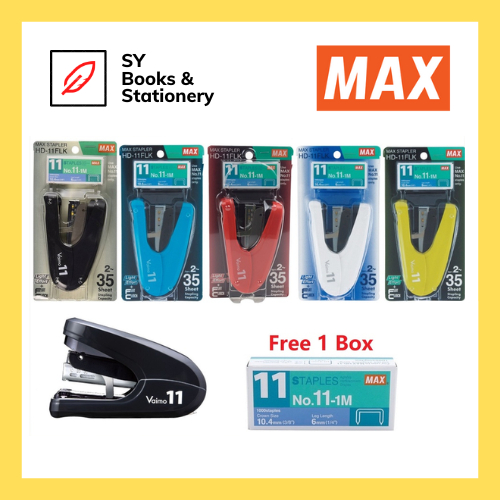 *Original* MAX HD-11FLK Stapler Vaimo 11 / Percuma Free Max 11-1M ...