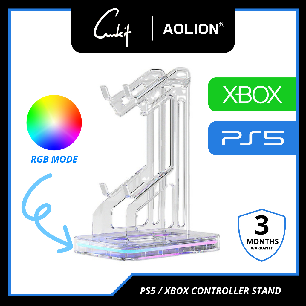 10.10 SALE 】AOLION RGB Controller Display Stand support xbox ps5 ps4 ...